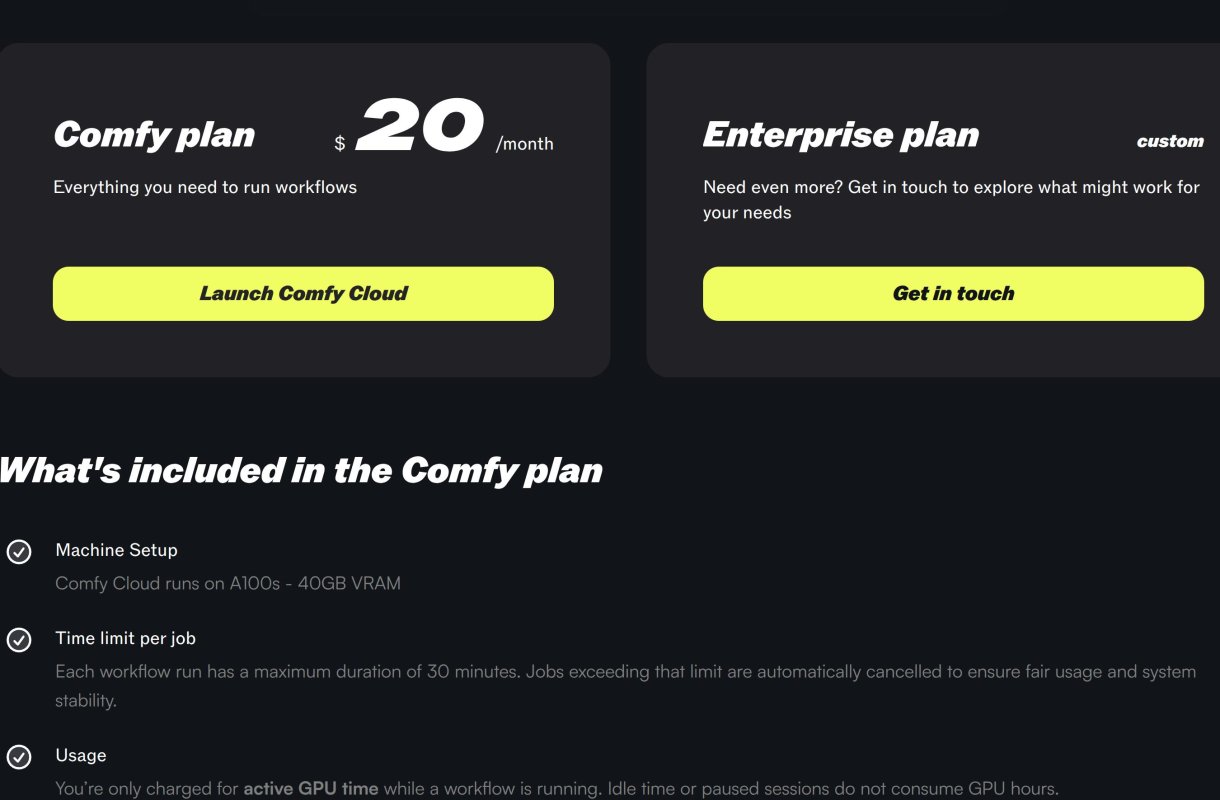 Comfy Cloud | aicreators.tools