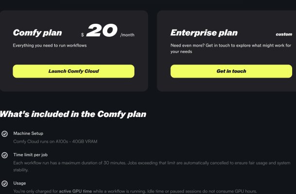 Comfy Cloud | aicreators.tools